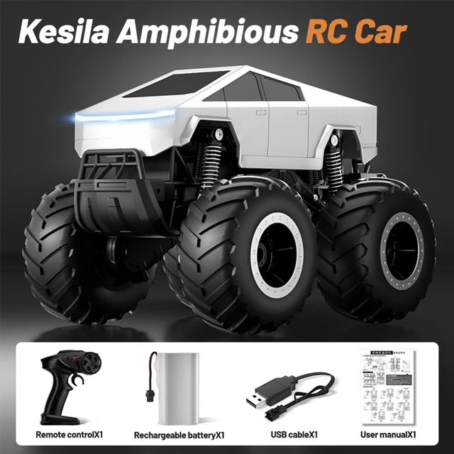 SAKER REMOTE CONTROL Tesla Waterproofing Car Cyber Truck W/Rechargeable ...