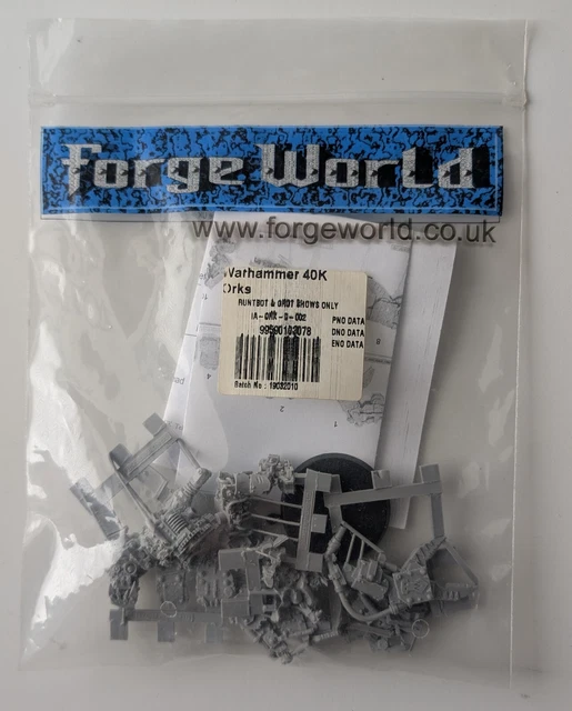 FORGE WORLD LIMITED Edition Ork Runtbot Show Exclusive Warhammer 40,000 ...