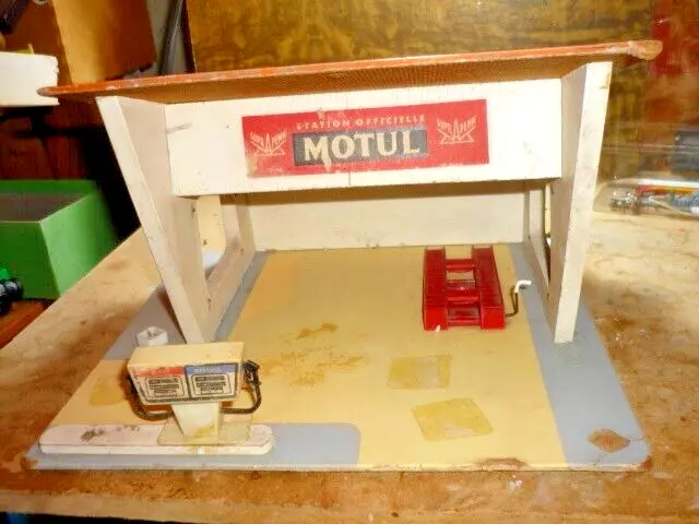 ANCIEN GARAGE DEPREUX 1/43 Station Service Essence Motul 1960 Bp Shell ...