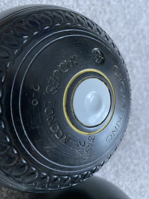 JAQUES OF LONDON Crown King Crown Green Bowls Pair Of 2lb 9 Oz with ...