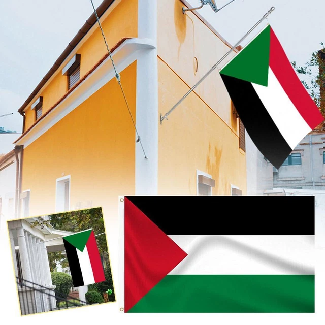 NEW PALESTINE PALESTINIAN Flag 5Ft X 3Ft Eyelets Fast Despatch £3.65 ...