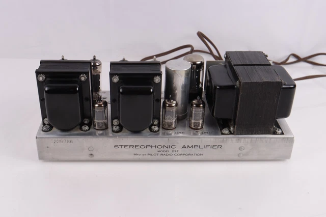 PILOT MODEL 232 Stereo Power Amplifier==EL-84 Outputs~Nice $999.00 ...