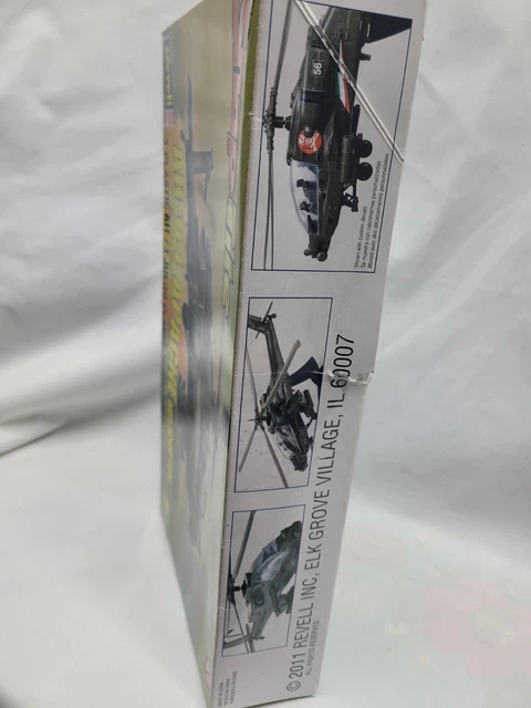 VINTAGE REVELL AH-64 Apache Helicopter Snap Tite 1:72 Scale Model Kit £ ...