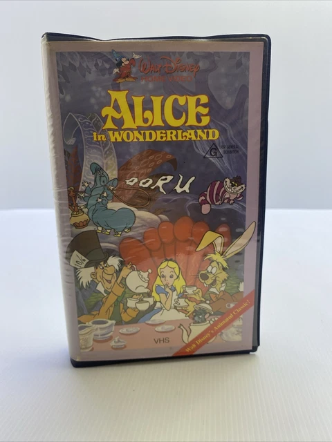 ALICE IN WONDERLAND Walt Disney Animated Classic VHS Video Tape Clamshell EUR 7,24 - PicClick FR