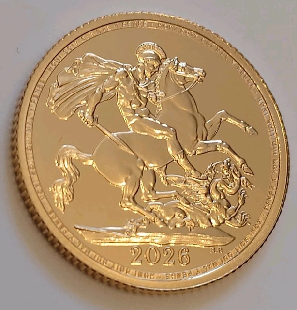 2026 FULL GOLD Sovereign King Charles Coin In Capsule 22ct Gold £873.70 ...