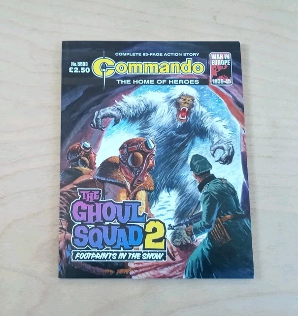 COMMANDO COMIC~THE GHOUL Squad 2 'Footprints in the Snow' (5583) War in Europe £4.50 - PicClick UK