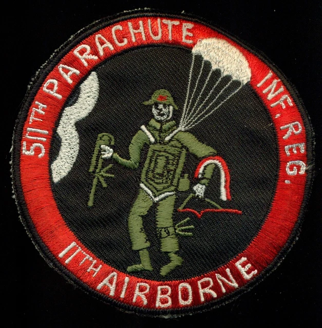 WW2 WWII US Army 511th Parachute Infantry Regiment 11th Airborne Patch ...