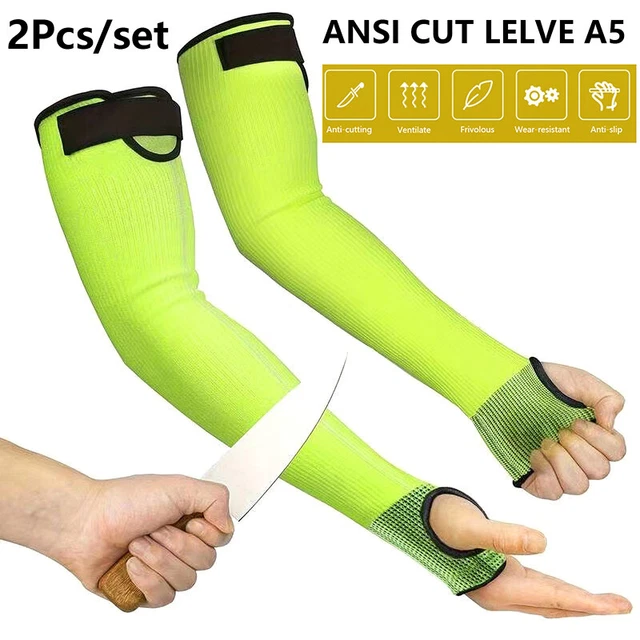 A PAIR CUT/SCRATCH/SLASH Resistant Sleeves Arm Guards Protection With ...