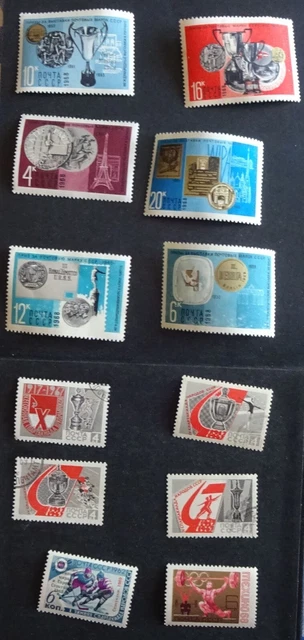 12 STAMPS USSR 1960s Sport £1.98 - PicClick UK