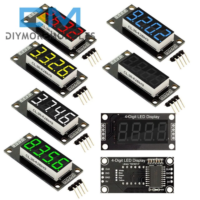 0.36& TM1637 7-SEGMENT 4-Bit Tube LED Display Digital Module For ...