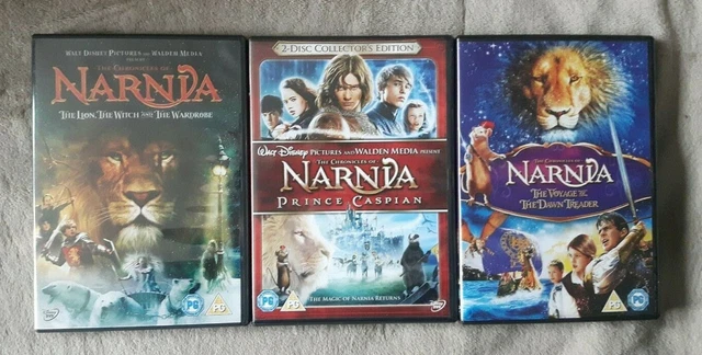 THE CHRONICLES OF NARNIA TRILOGY 3 Movie uk R2 DVD Set Lion Witch ...