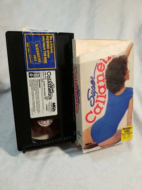VINTAGE BLOCKBUSTER STORE Super Callanetics VHS Callan Pinckney ...
