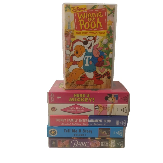 ASSORTED CHILDREN'S KIDS VHS Tape Bundle Lot (6) Cartoon Movie ...