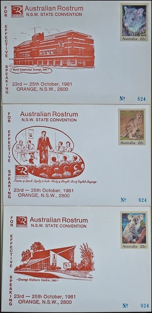 AUSTRALIAN ROSTRUM, STATE Convention, Orange, NSW 23rd - 25th Oct 1981 ...