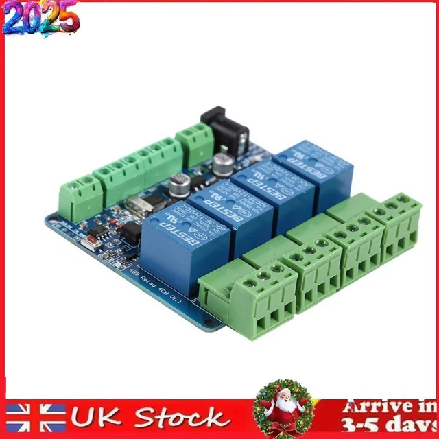 RS485 TTL MODBUS RTU Relay Switch Board 4 Way Optocouplers Isolate Input Output £9.79 - PicClick UK