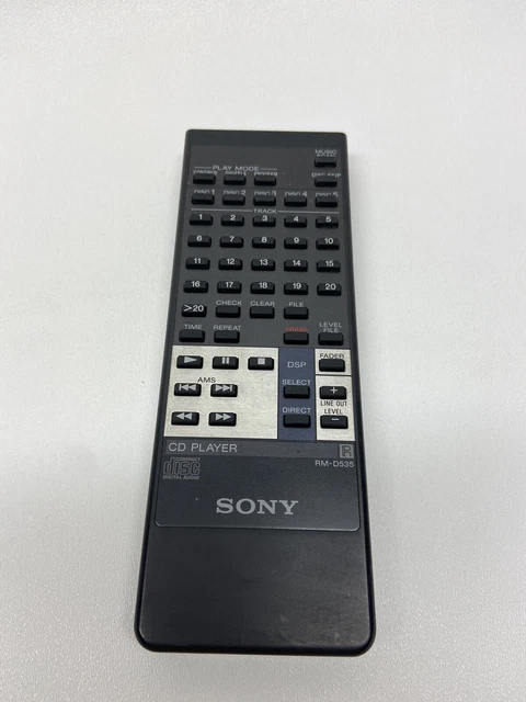 GENUINE ORIGINAL SONY RM-D535 CD Player Remote Control OEM £18.84 ...