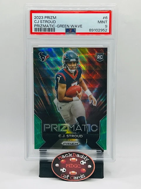 CJ STROUD 2023 Prizm #6 Prizmatic Green Wave Prizm Rookie Rc Psa 9 EUR 44,14 - PicClick FR