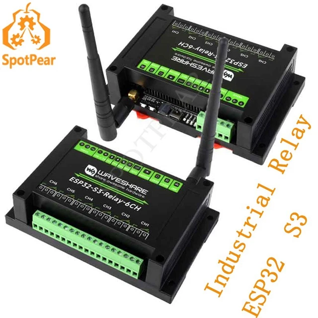 ESP32-S3 RELAY INDUSTRIAL 6-Channel IOT WiFi Bluetooth RS485 Onboard ...