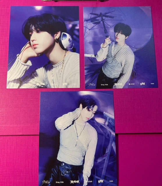 STRAY KIDS ROCK-STAR Album Official 3 POSTCARD SET - HAN JISUNG $15.00 ...