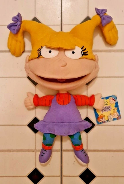 RARE VINTAGE 1998 Nickelodeon Rugrats Angelica Pickles Soft Plush Hand ...