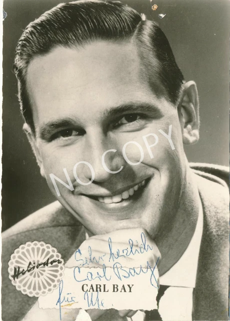 100% AUTOGRAPHE ORIGINAL Autographe Carte Dédicacé Carl Bay J1.68 EUR ...