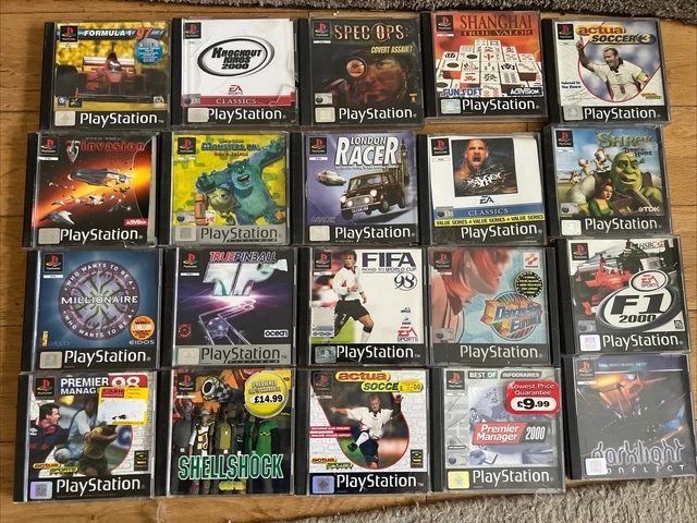 PLAYSTATION 1 PS1 Games Bundle X 21 Shrek Monsters Inc F1 Star Trek ...