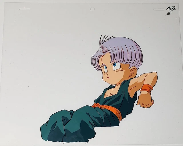 DRAGON BALL ANIMATION Production Cel Anime Genga Douga: Trunks - 4152 £ ...