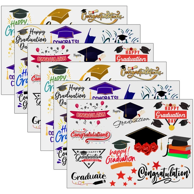 6 SHEETS GRADUATION Theme Party Body Tattoos Tattoos Decals £8.28 ...