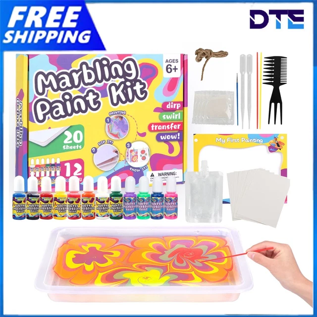 WATERCOLOUR ARTISTS PAINTS Set Brush Line Painting Air Painter Water ...