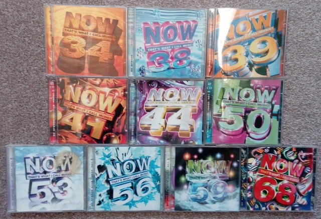 NOW THAT'S WHAT I CALL MUSIC 10 CD Bundle - 34/38/39/41/44/50/53/56/59 ...