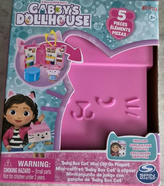 GABBY'S DOLLHOUSE BABY Box Cat Mini Clip-on Playset £5.00 - PicClick UK