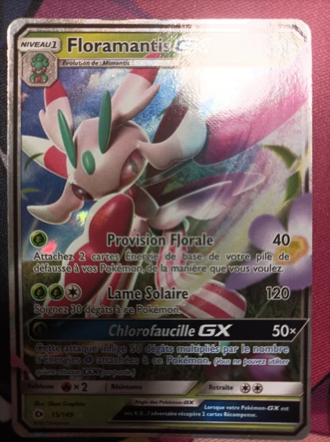 CARTE POKÉMON FLORAMANTIS GX 15/149 Soleil & Lune SL1 Neuf Français EUR ...
