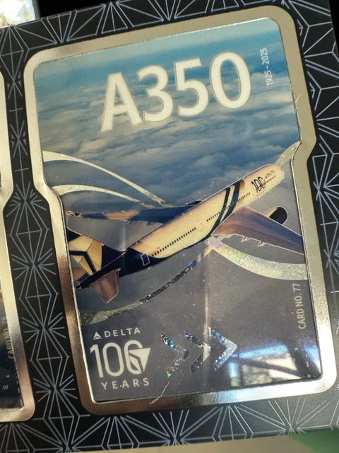 2025 DELTA AIR Lines Trading Cards Limited Edition 100 Year Anniversary ...