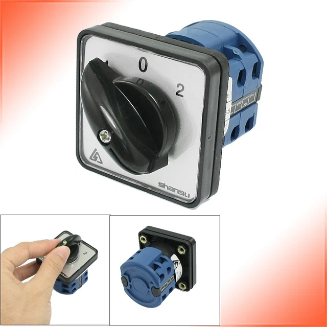 ROTARY SELECTOR 3 Positions 8 Screw Changeover Switch 660V 20A $19.46 ...