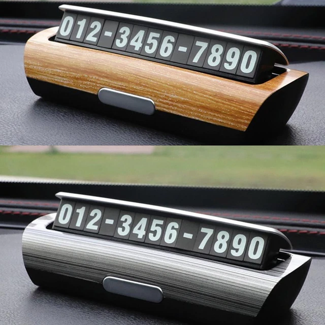 CAR PHONE NUMBER Recorder, Temporary Parking Number Plate for ...