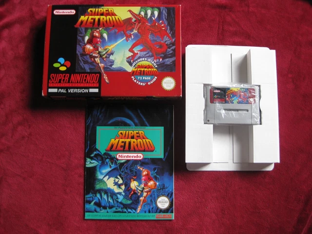 SUPER METROID OVP + Spieleberater in deutsch UKV Big Box SNES Nintendo ...