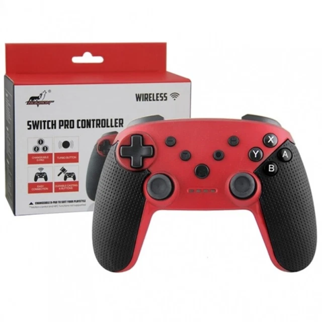 MANDO NFC INALAMBRICO Para Nintendo Switch Android Pro Controller Rojo ...