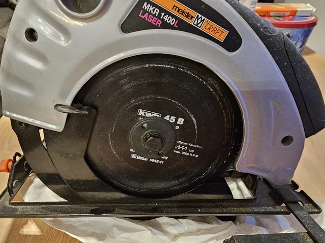 MEISTER CRAFT MKR 1400 l LASER Handkreissäge Säge EUR 25,00 - PicClick DE