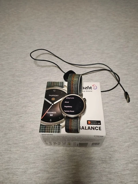 AMAZFIT BALANCE SMARTWATCH Midnight Sunset Grey GPS Bluetooth Fitness ...