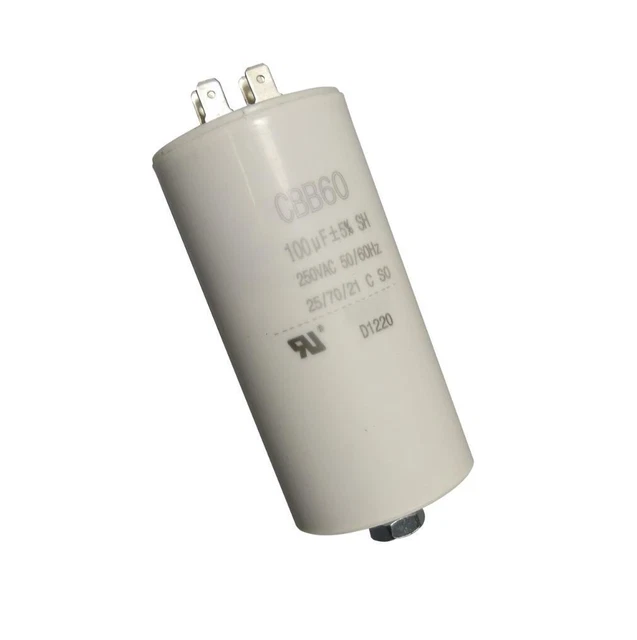 CBB60 RUN CAPACITOR 250VAC 250V AC 100uF 100 uf/MFD 100MFD W/Fixing ...
