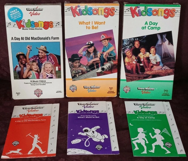 KIDSONGS VHS LOT Of 3 Children’s Music Video Stories View Master CAMP ...