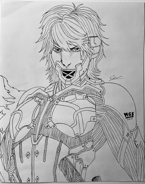 ORIGINAL COMIC DRAWING~ Signed by Artist ~ Pen and Ink MGS 0021 ...