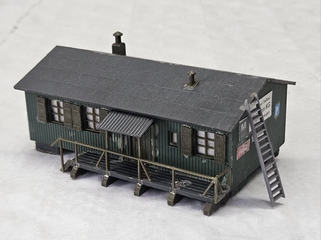 FALLER 130947 H0 BARACKE MIT STEG fertig gebaut SAMMLER VINTAGE ...