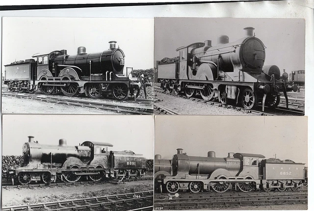 NER/LNER 4-4-0S X4 D13/15/16 Nos 1847 + 765 + 8891 + 8852 R/PHOTOS ...