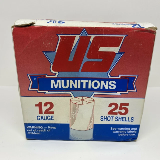 VTG US MUNITIONS Empty Shotgun Shell Box 12 Gauge 25 ct $40.00 ...