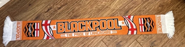 BLACKPOOL FC SCARF “The Pride Of Lancashire” England Flag Memorabilia ...