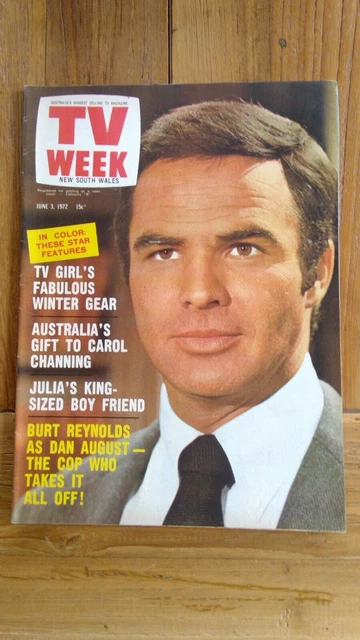 VINTAGE TV WEEK Magazine 1972 NSW June 3 Burt Reynolds $15.00 - PicClick AU