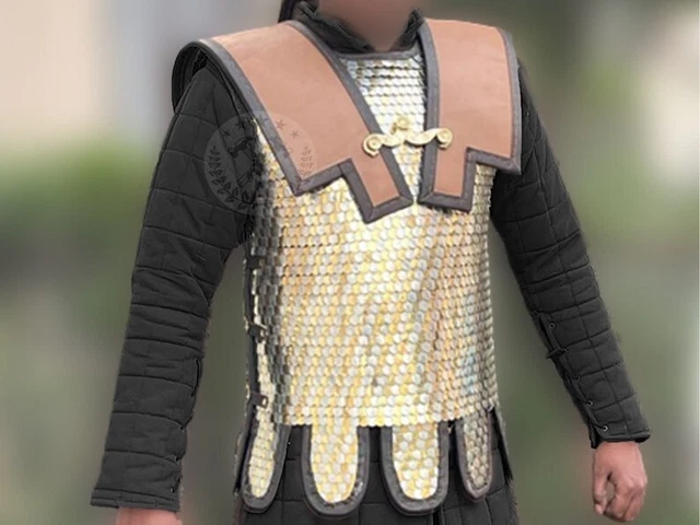 BRASS TIN SCALE Lorica Squamata,(Scale Armor)/Roman Armor/Re-enactment ...