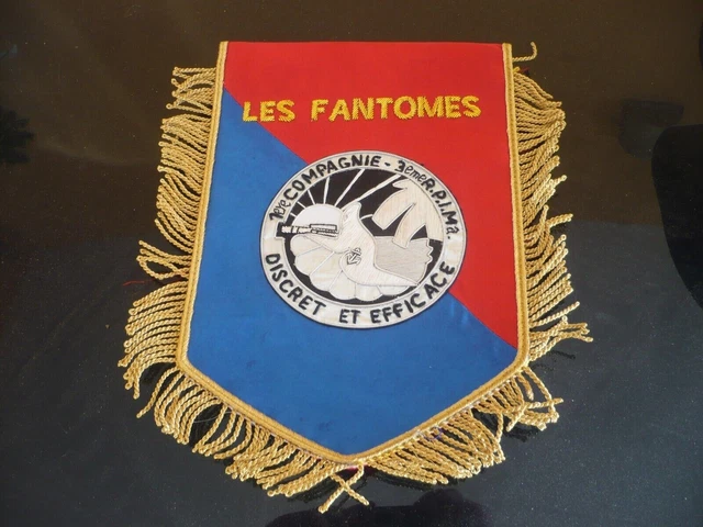 FANION MILITAIRE BRODÉ ancien LES FANTOMES 3 è R.P.I.M.A EUR 42,85 ...