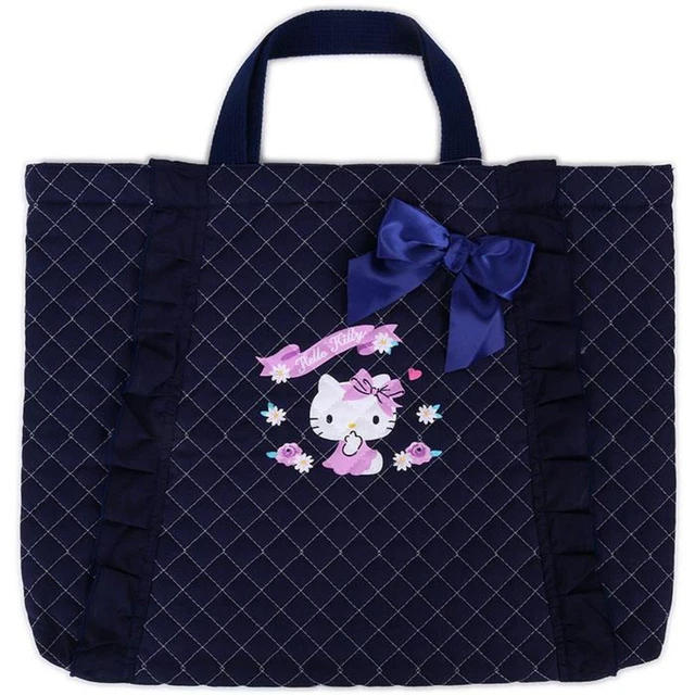 Sanrio Character Hello Kitty Quilting Lesson Tote Bag Navy Ribbon New Japan £4796 Picclick Uk